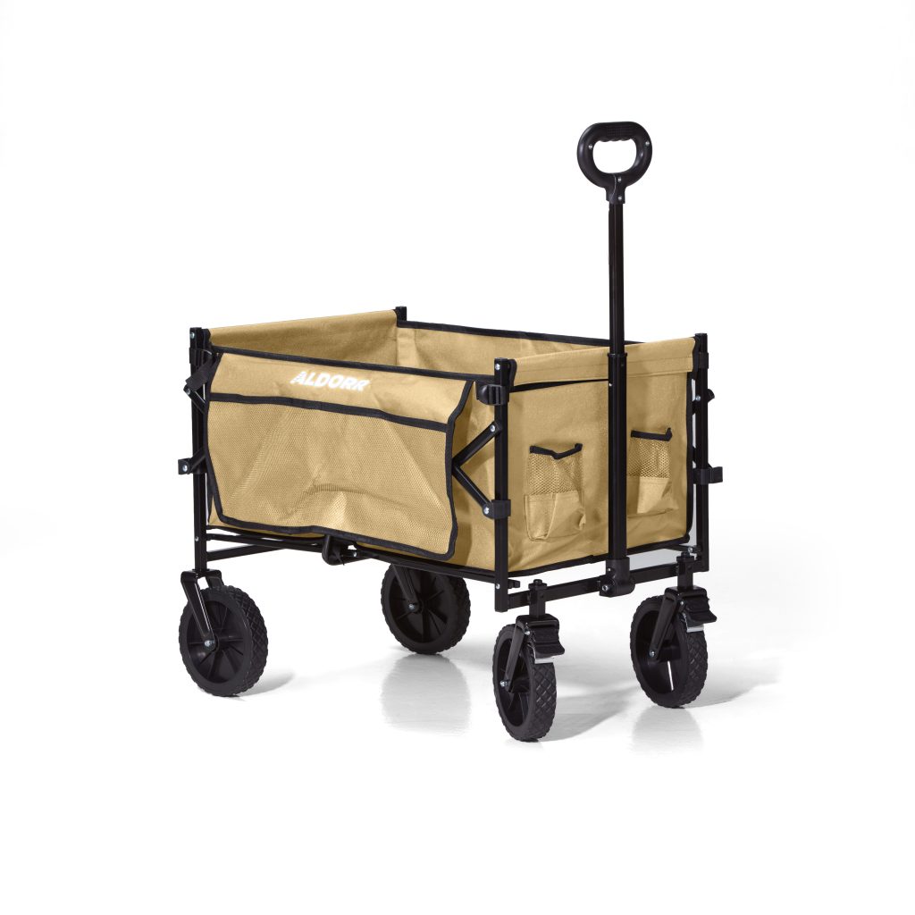 Folding Trolley – XL – Foldable – 100L – Beige - ALDORR