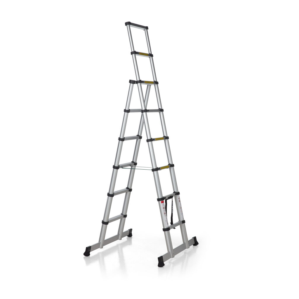 1,80 + 2,40 Meter ALDORR Home - Telescopic folding ladder - ALDORR